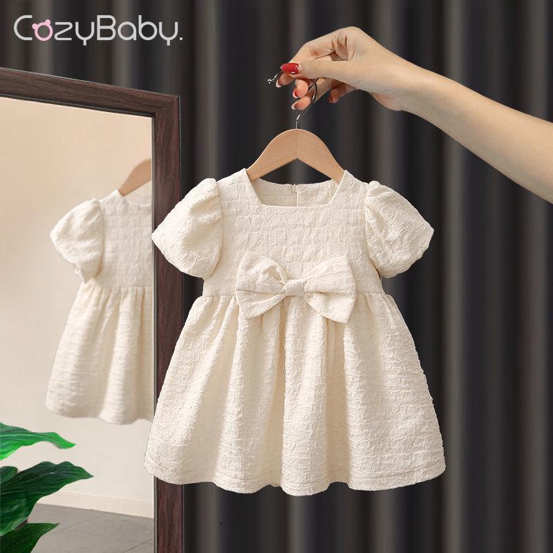 Baby Girls Dress Korean Princess Dress Birthday Baptist Dress White ...