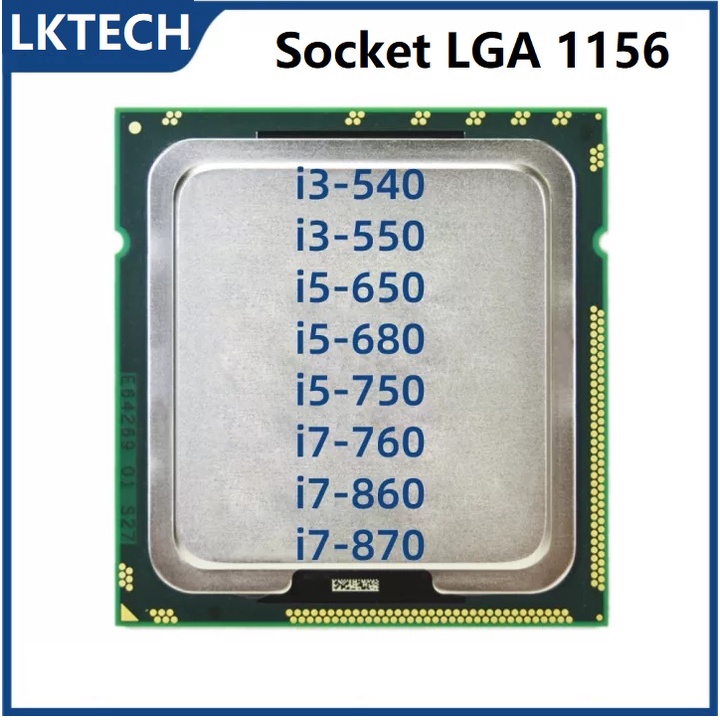 ️ 8)Intel Core i3 530 540 550 560 i5 650 750 760 CPU LGA 1156 Pin CPU ...