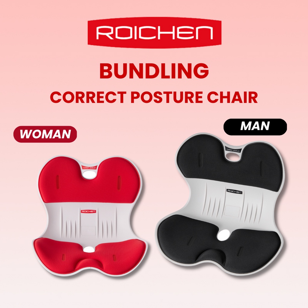 Roichen Correct Posture Chair Bundle Woman & Man - Original Korean ...