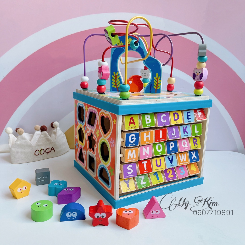 Wooden Cube Trains Hand Motor Ability and Recognition, Let Children ...