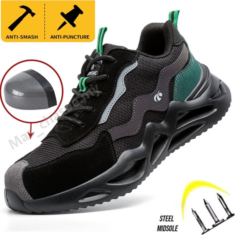 Quality Assurance Ultra-Light Safety Shoes Anti-Smashing Work Anti ...
