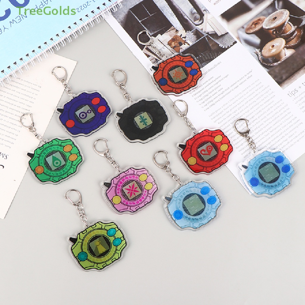 [TreeGolds] Digimon Adventure Digivice Anime Pendant Figure Keychain ...