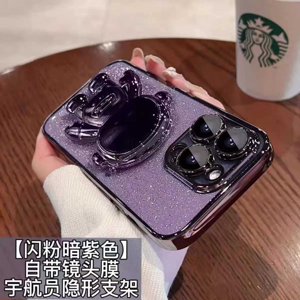 Lampiran astronaut berwarna merah jambu gelap elektroplating Apple ...