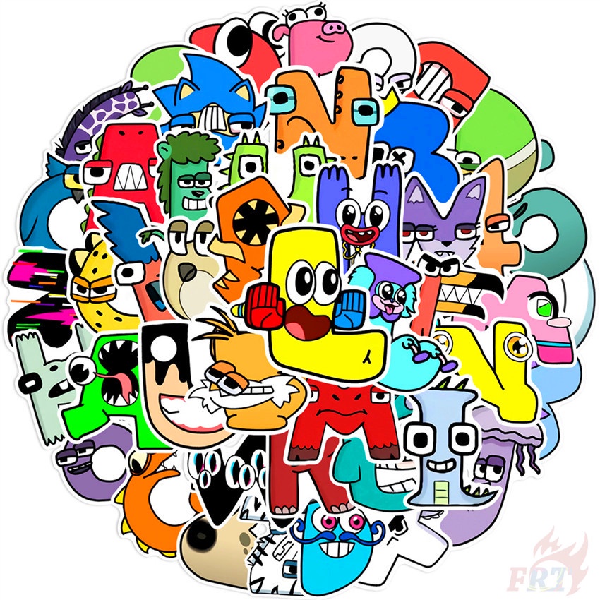 50Pcs/Set Alphabet Lore Series 04 Stickers Waterproof DIY Fashion ...