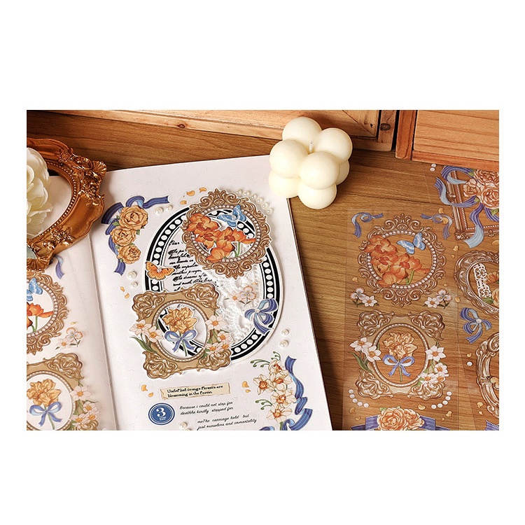 ENWEI 6 Sheets [Shakespeare's Garden Series] Vintage Journal Stickers ...