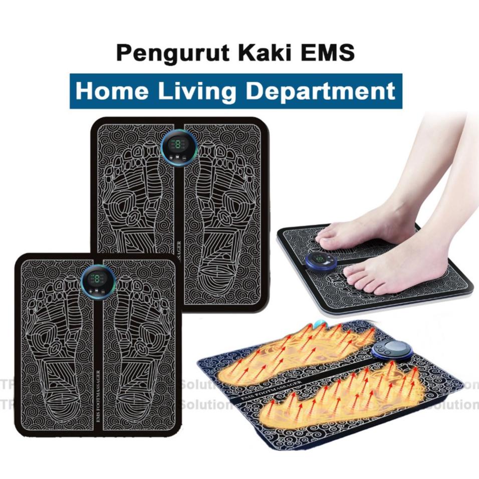Pengurut Kaki EMS Foot Massage Pad Feet Simulator Patch Koyok Detox ...