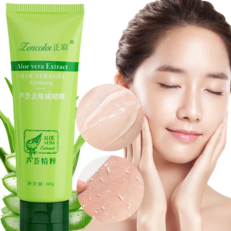 ZENCOLOR Aloe Vera Exfoliating Gel Deep Cleansing Exfoliant Facial Body ...