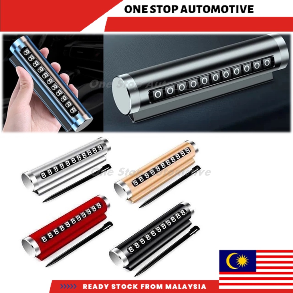 Roller Adjustment Temporary Parking Number Display Kad Nombor Phone ...