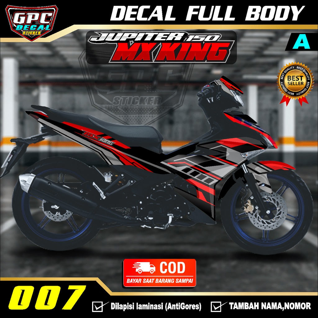 Yamaha mx king 150 List Sticker Decal - mx king 007 Motorcycle List ...