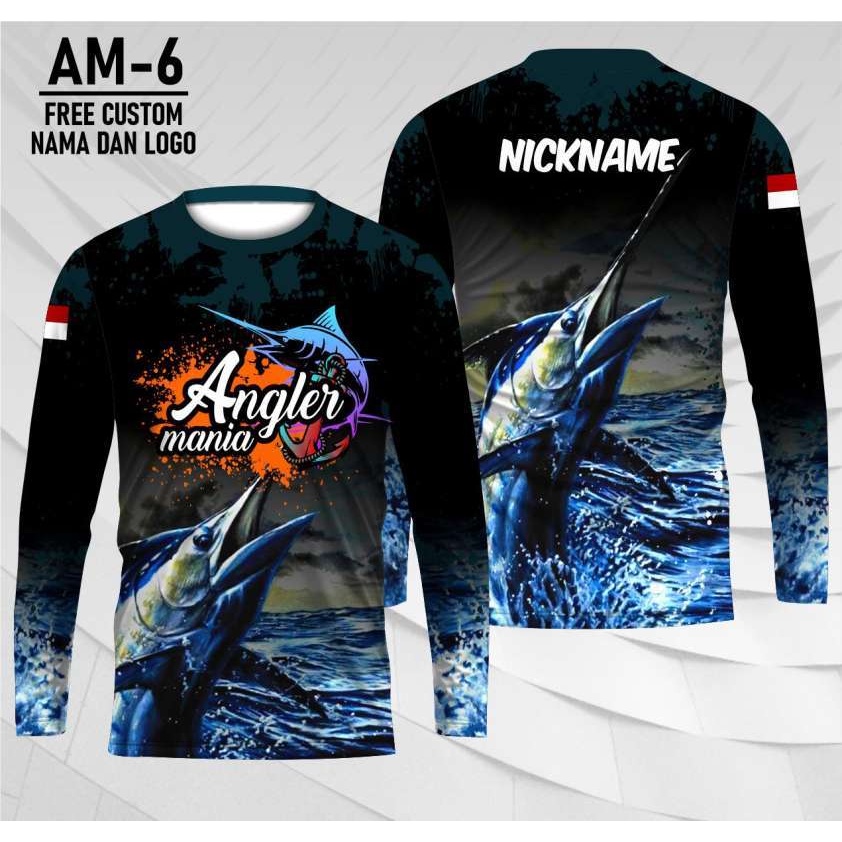 Baju Pancing Panjang Mancing Microfiber Jersey Angler Mancing Baju ...