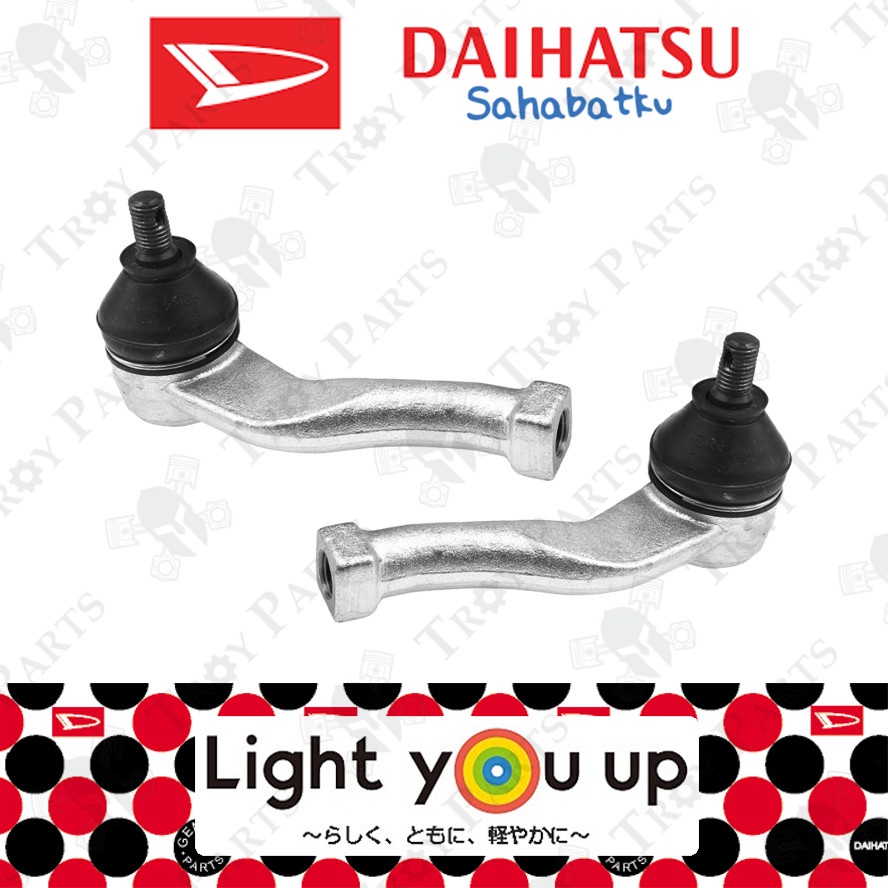 (2pc) Original Daihatsu Steering Tie Rod End 45046-BZ100 + 45047-BZ100 ...