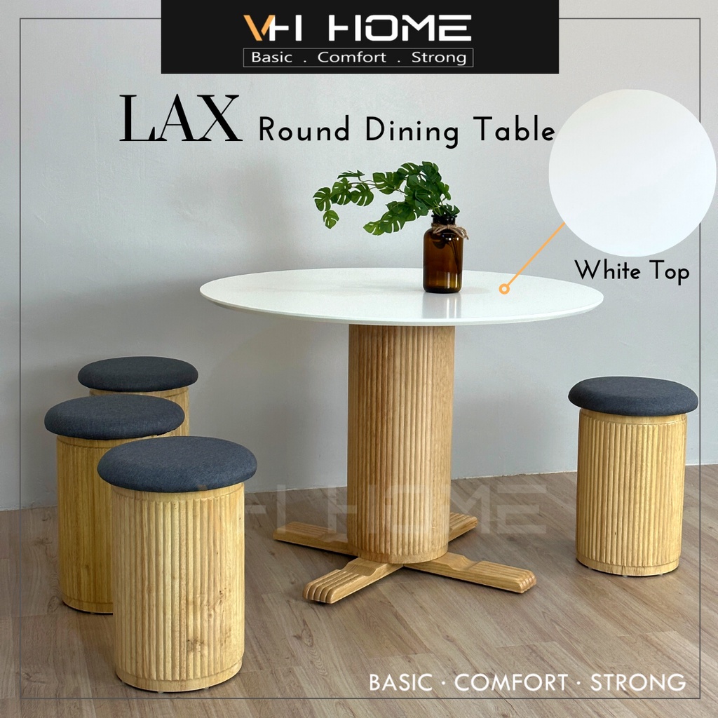 LAX Round Dining Table 2.5FT/3FT/3.5FT/4FT Special Modern Design Meja Makan Bulat | Shopee Malaysia