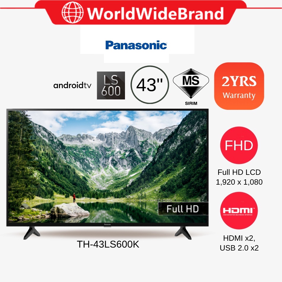 Panasonic LS600 (40"/43") LED Full HD Android TV (WiFi) TH-40LS600K TH-43LS600K Television ...