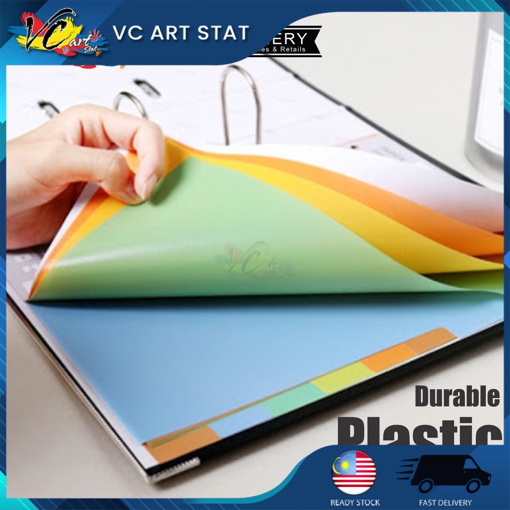 VC Art 11 holes PP Plastic Index Divider for Binder Office Stationery ...