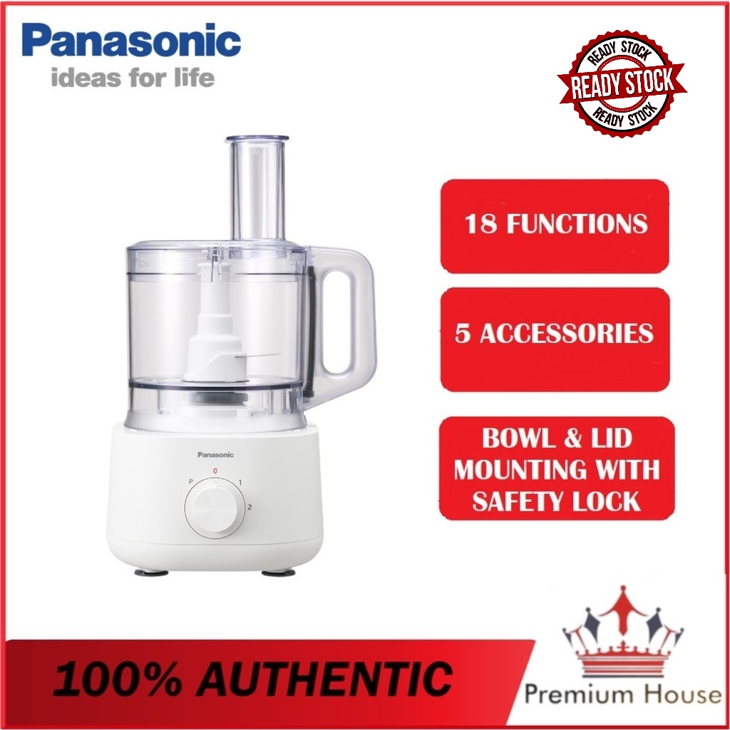 Panasonic Food Processor with 5 Accessories for 18 Functions| MK ...
