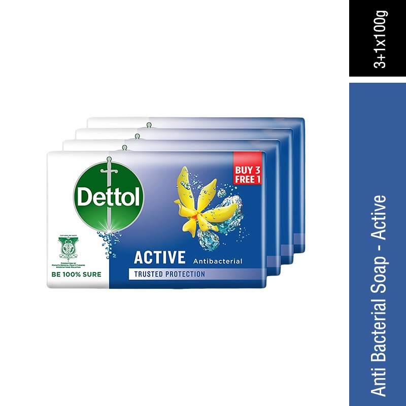 DETTOL SOAP 3+1 x 105G - ACTIVE HTM Pharmacy | Shopee Malaysia