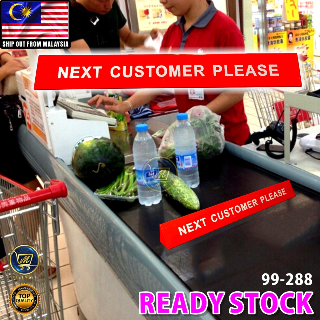 PlatMart - [READY STOCK] Double Side Display Supermarket Checkout ...