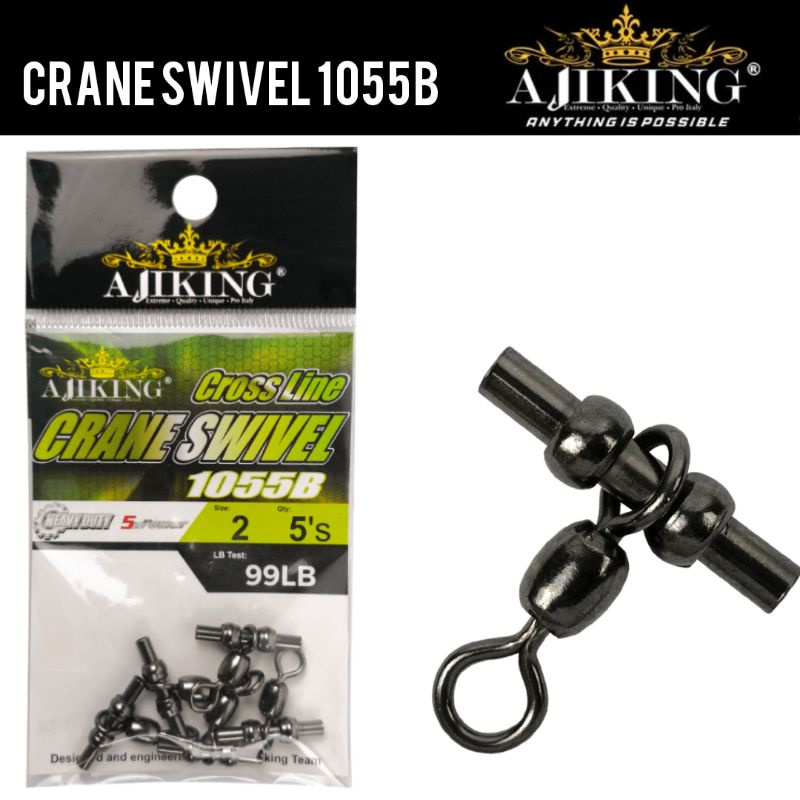 (5X POWER) KEKILI PANCING AJIKING CROSS LINE CRANE SWIVEL 1055B HEAVY ...