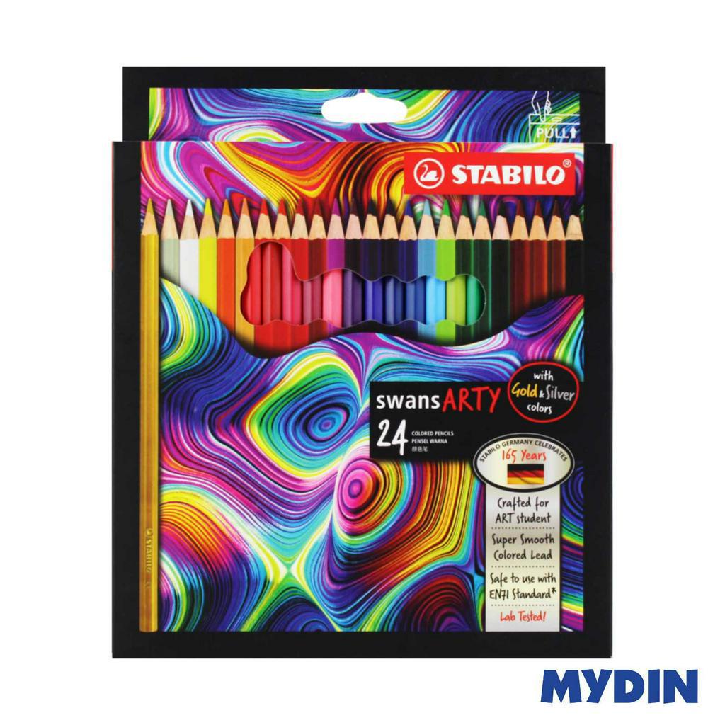 STABILO Swans ARTY Colored Pencil box of 24 pcs | Shopee Malaysia