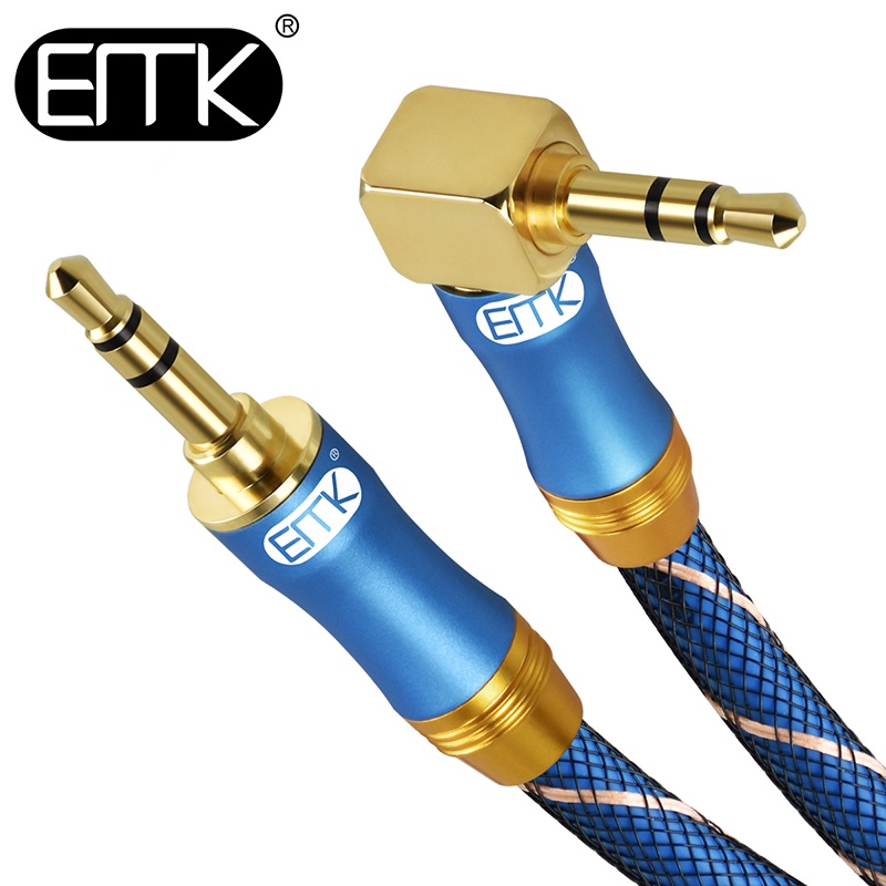 Kabel audio aux gred EMK/Emike audiophile siku kereta kabel sambungan ...