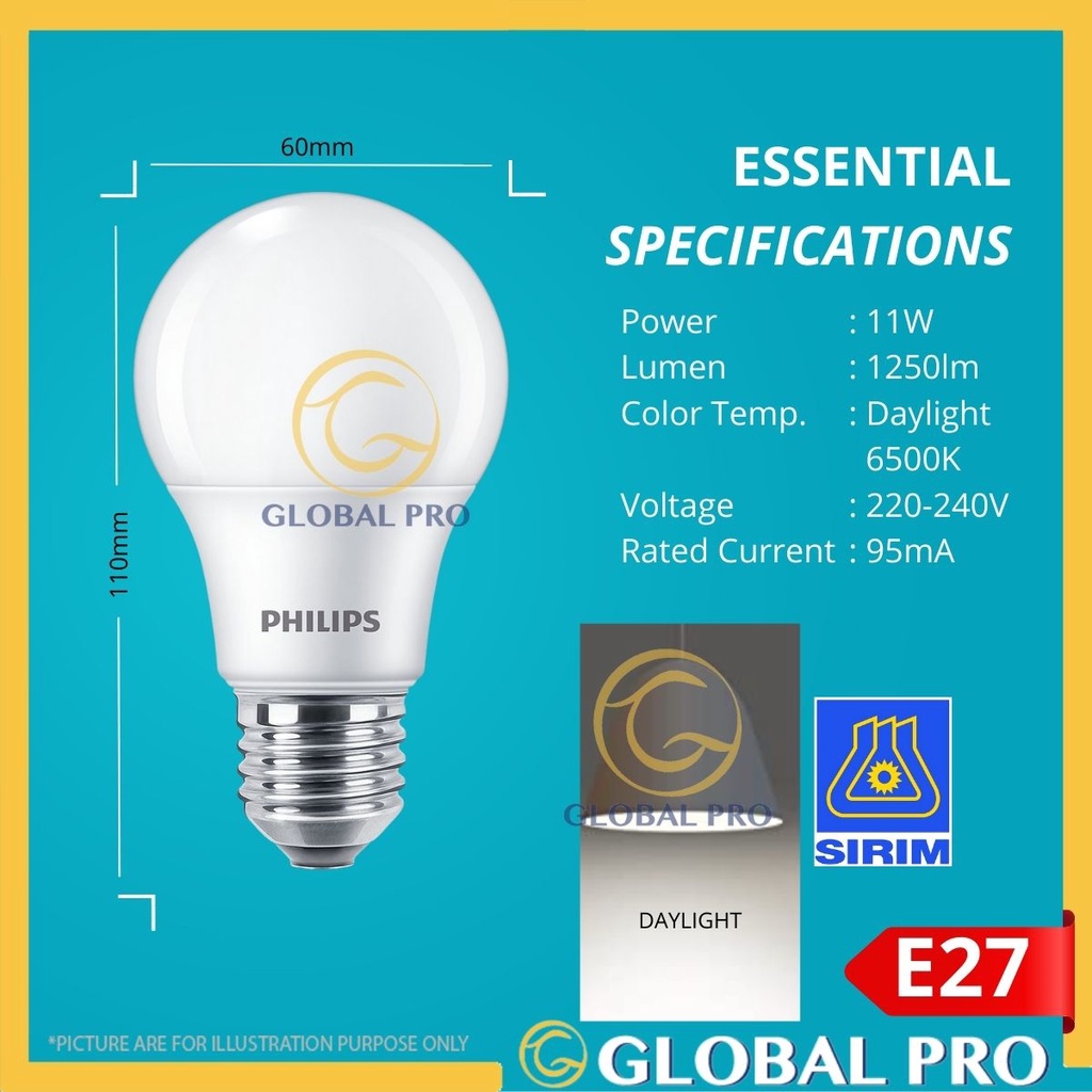 [SIRIM] PHILIPS E27 G24d LED Bulb Ultra Bright Lampu LED Lampu Pasar Malam Light Bulb LED Mentol ...