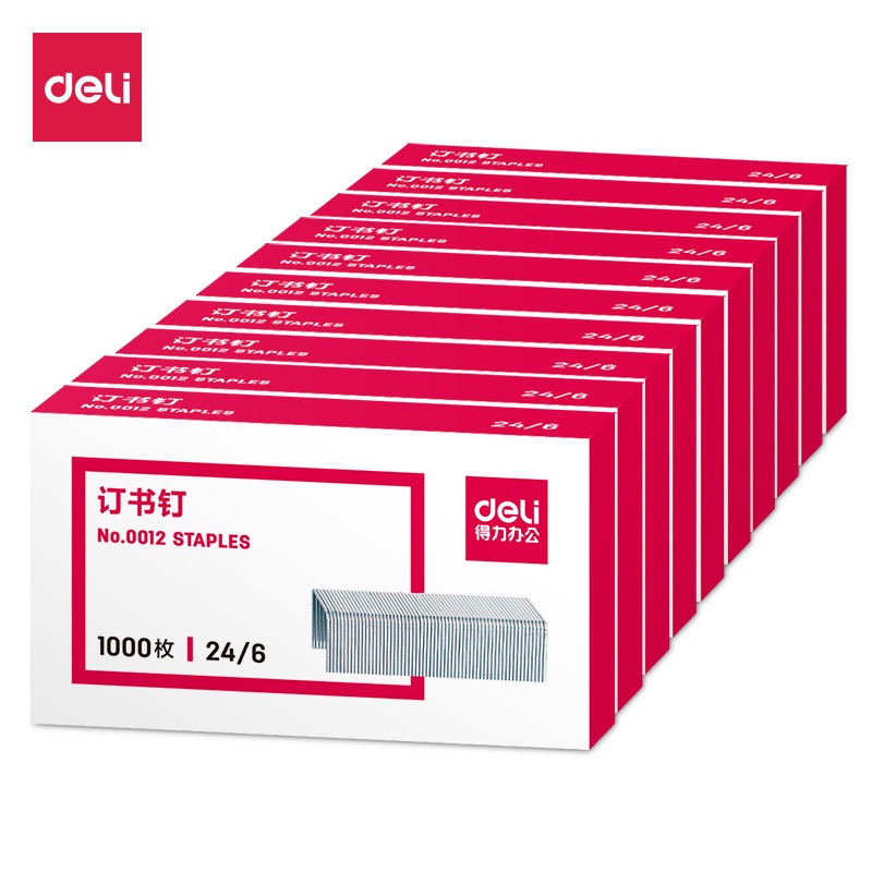 Deli Staples / Stapler Bullets 24/6 [1000 Pcs/Box] | Shopee Malaysia
