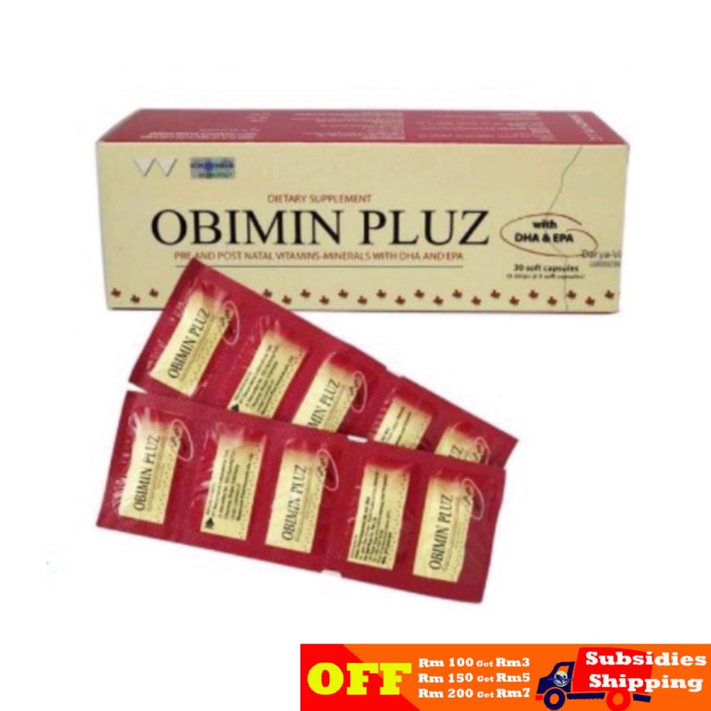 Obimin Pluz Tablet (30's) FOR PREGNANT | Shopee Malaysia