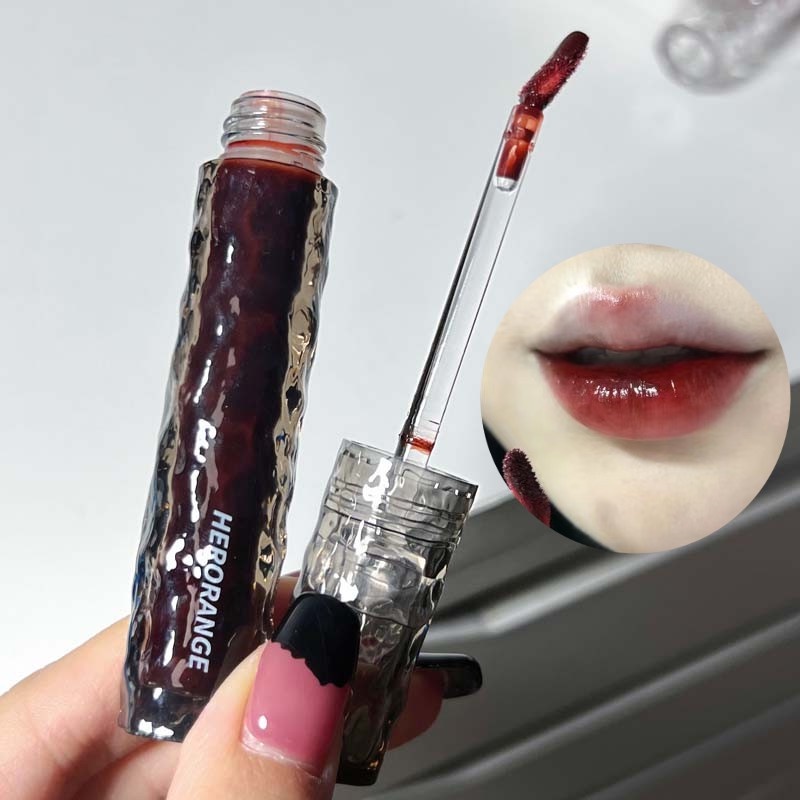 HERORANGE Mirror Lip Glaze Nourish Moist Plump Long Lasting Lip Water ...