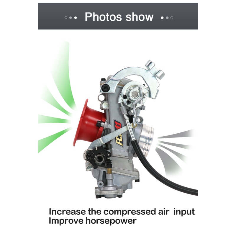 ZSDTRP FCR37/39/41 Velocity Stack With Net FCR Carburetor Air Funnel ...