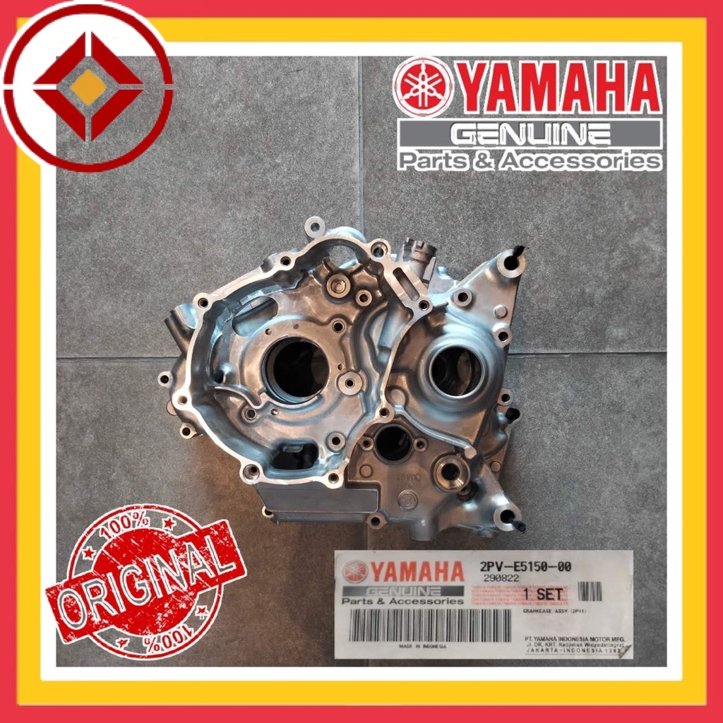 (1 SET L+R) Y15 V1 V2 ORIGINAL HLY CRANKCASE ENGINE COVER TUDUNG CRANK CASE KULIT ENGINE ENJIN ...