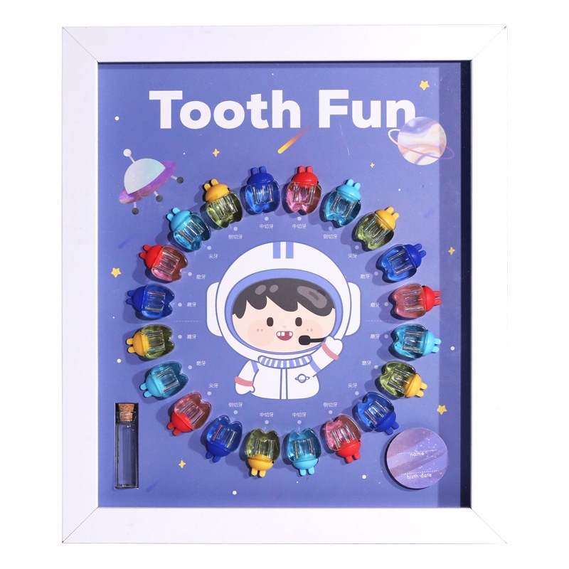 Photo Frame Style Baby Teeth Box | Astronaut Princess Transparent ...