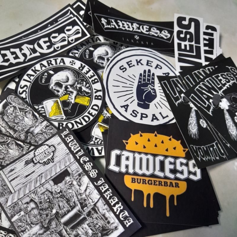 Latest lawless Stickers Contents 8pcs Price Pay On The Spot | Shopee ...