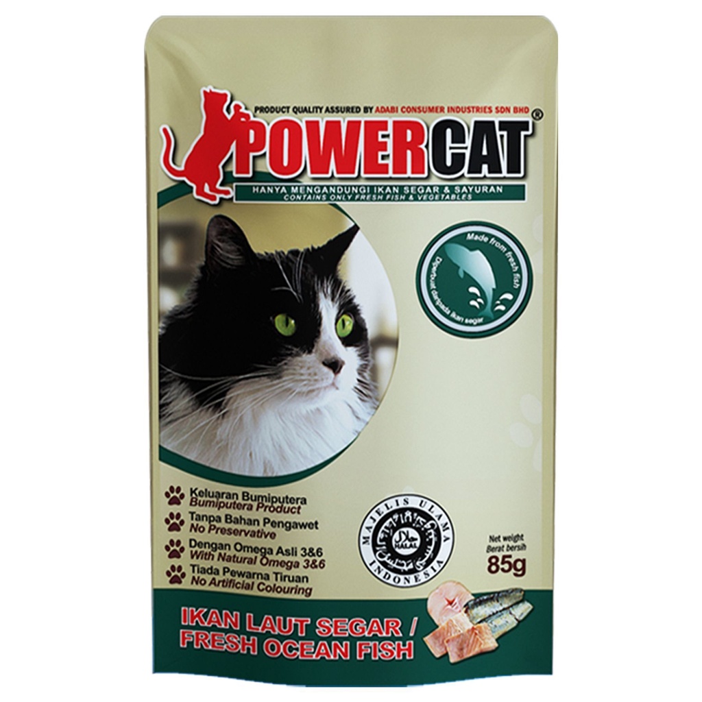 Powercat Fresh Ocean Fish (wet) 85g | Shopee Malaysia