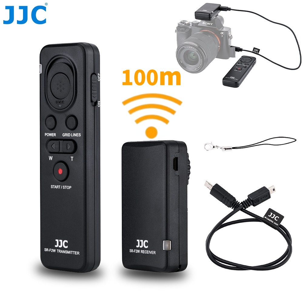 JJC RMT-VP1K 100m Long Distance Radio Wireless Remote Control for Sony Camera Camcorder ZV-1 ...