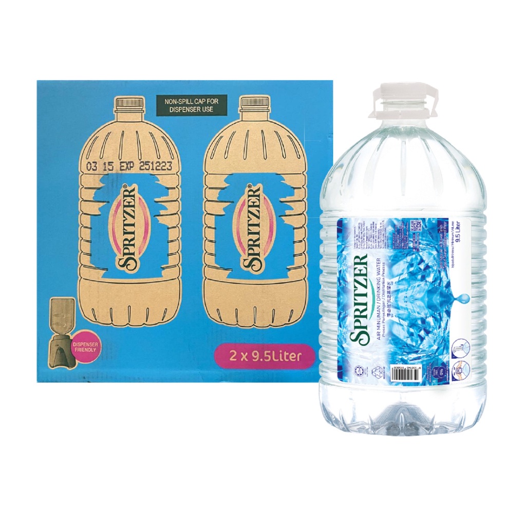 Spritzer Distilled Drinking Water (2 x 9.5 L) | Shopee Malaysia