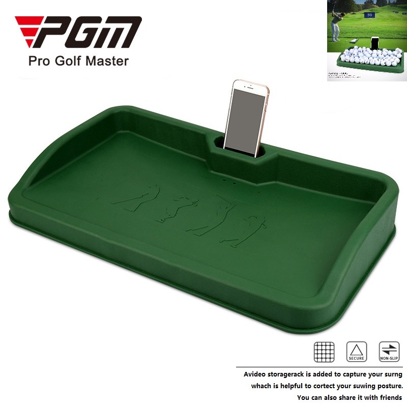 PGM Universal soft rubber durable golf ball tray with mobile phone ...