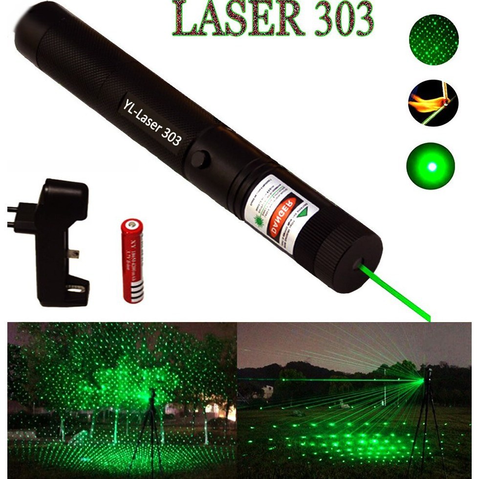 Green Laser Pointer Laser Kunci 1000mW Lazer Pen with Safety Keys ...