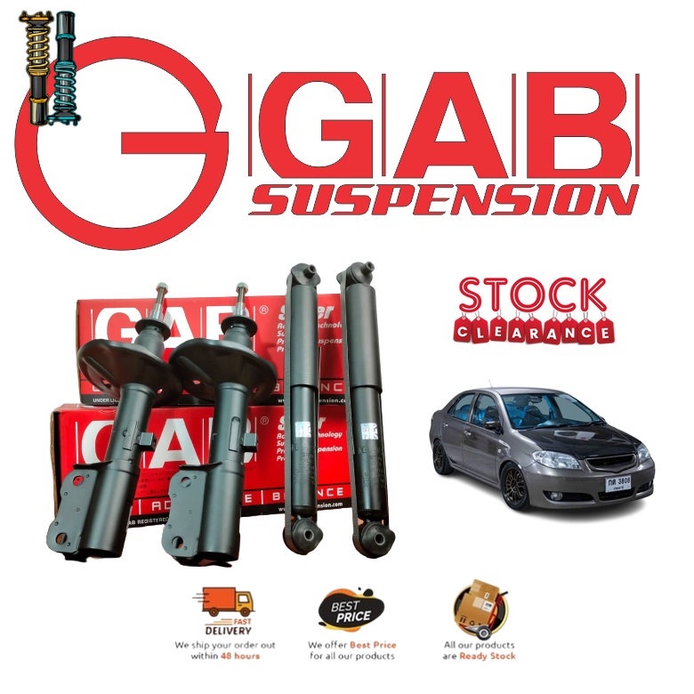 ABSORBER SET GAB FOR TOYOTA VIOS NCP42 | Shopee Malaysia