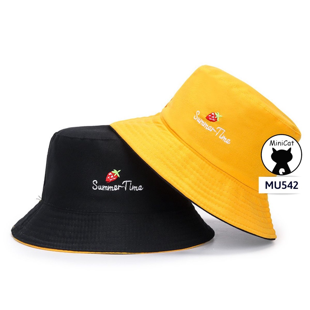 Hot trend high-quality double-sided embroidered bucket hat as a couple ...