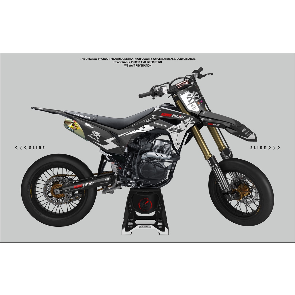 Crf 150 L Full Body Custom Design Kingproject Decal | Shopee Malaysia