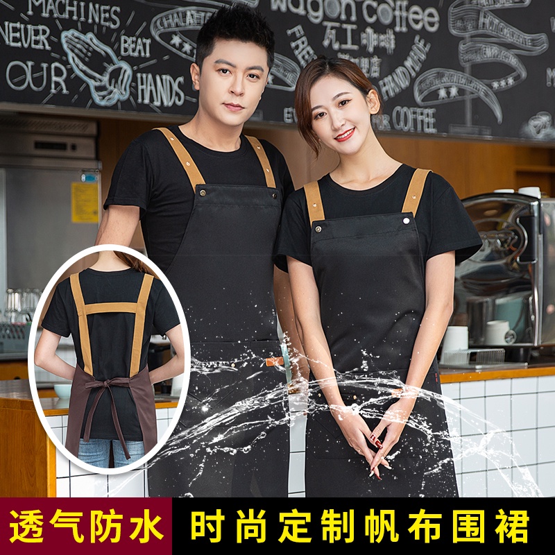 Apron pakaian kerja tersuai percetakan logo kalis air dan kalis minyak ...