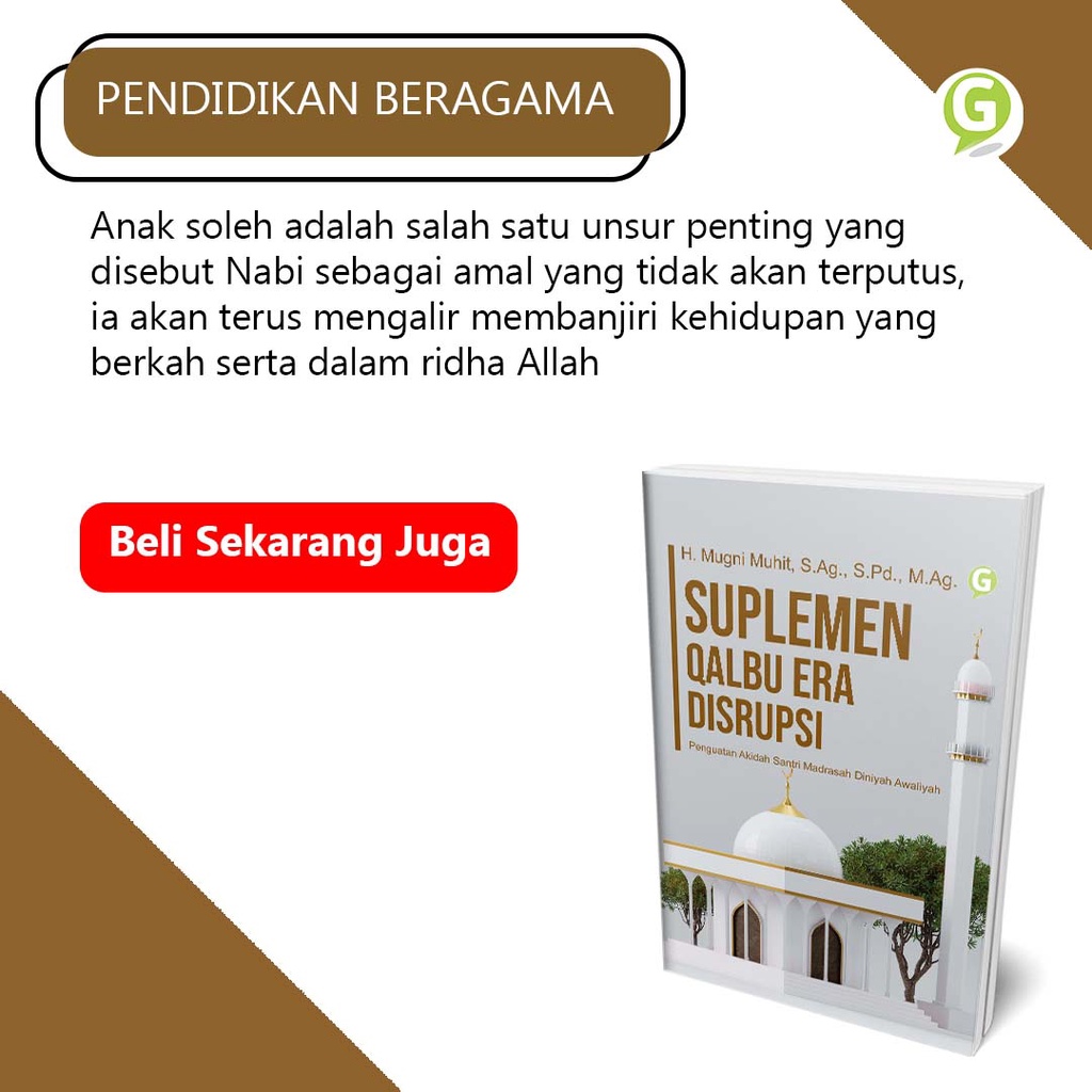Educational Book - QALBU SUPPLEMENT ERA OF DISRUPTION (Strengthening the Faith of Diniyah ...