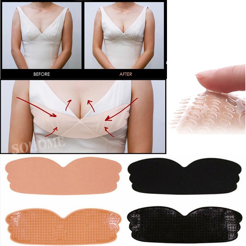 【Ready stock】Push Up Nubra,Size A - E Cup Butterfly Wing Nubra Invisible Bra Strapless Bra ...