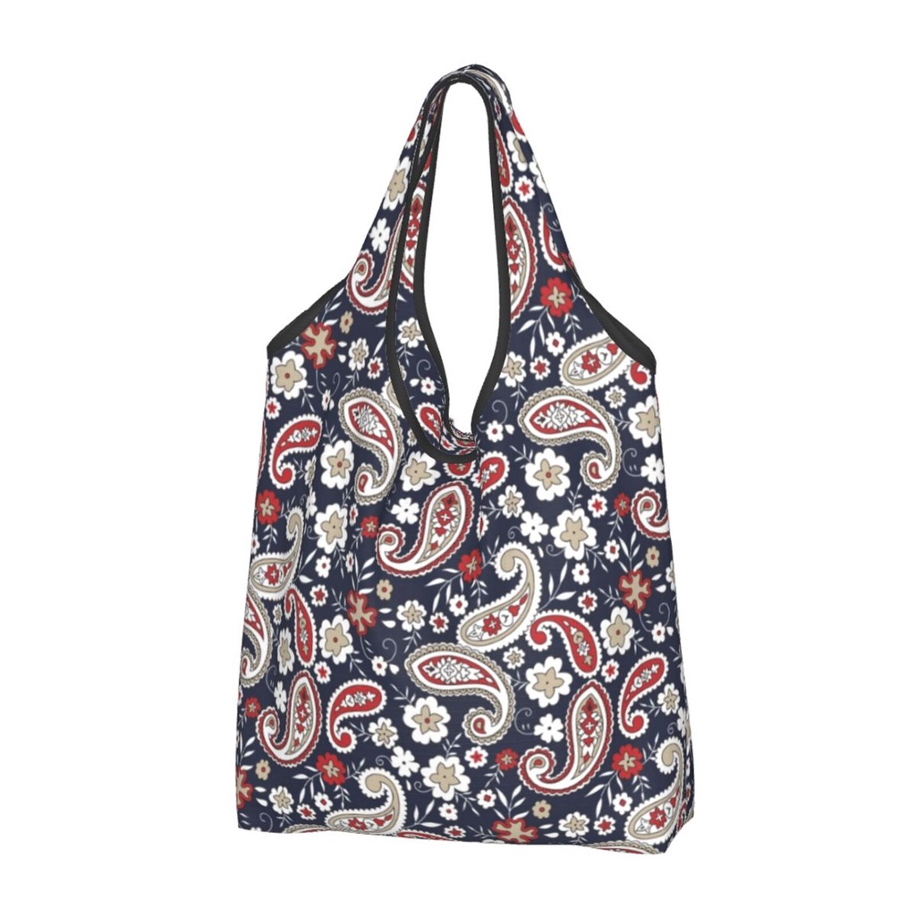 Paisley Portable Shopping Bag Foldable Carry-On Reusable Shopping Bag ...