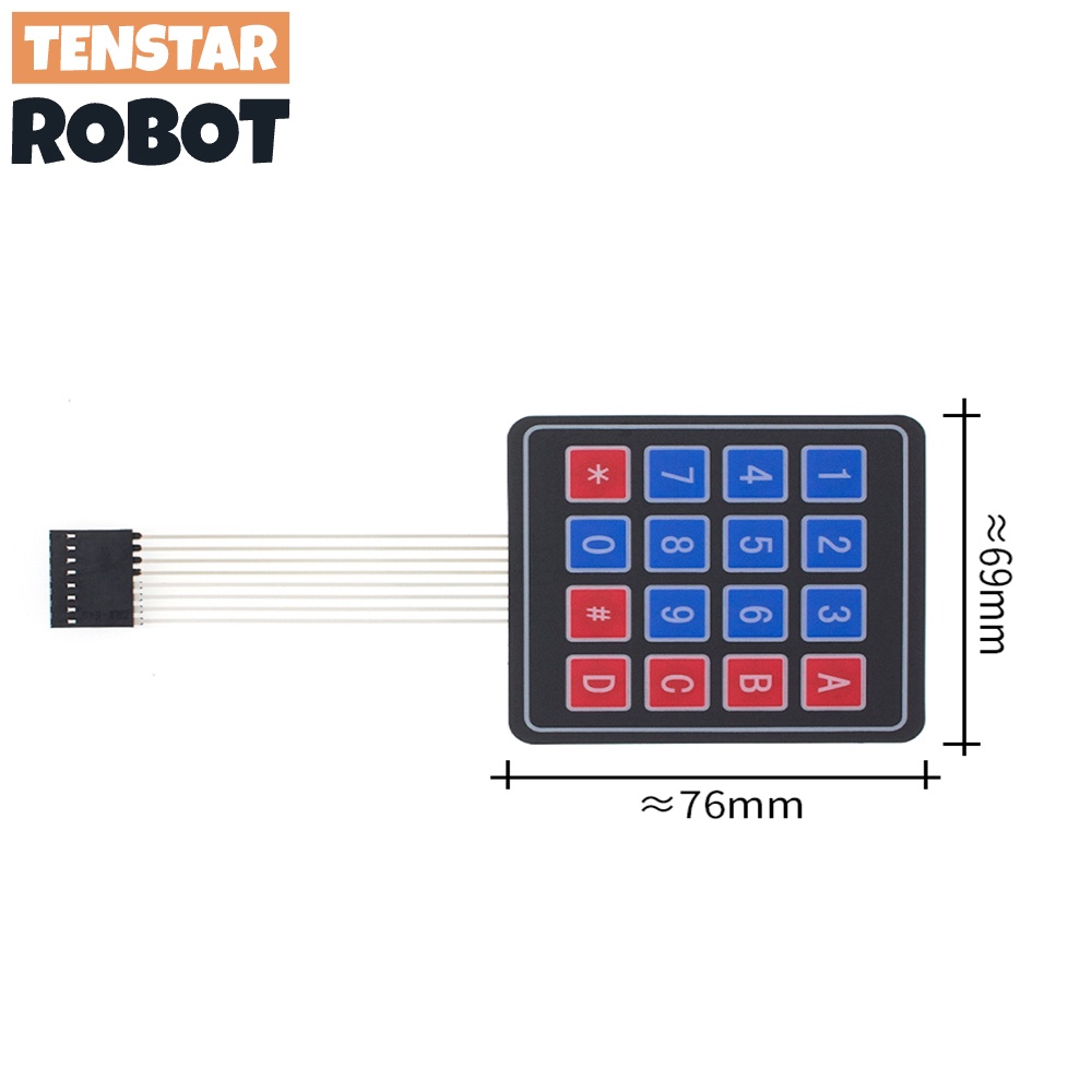 1x4 4x4 4x5 Keypad Keyboard Touch Button Switch Matrix Array Waterproof Membrane Arduino 1*4 4*4 ...