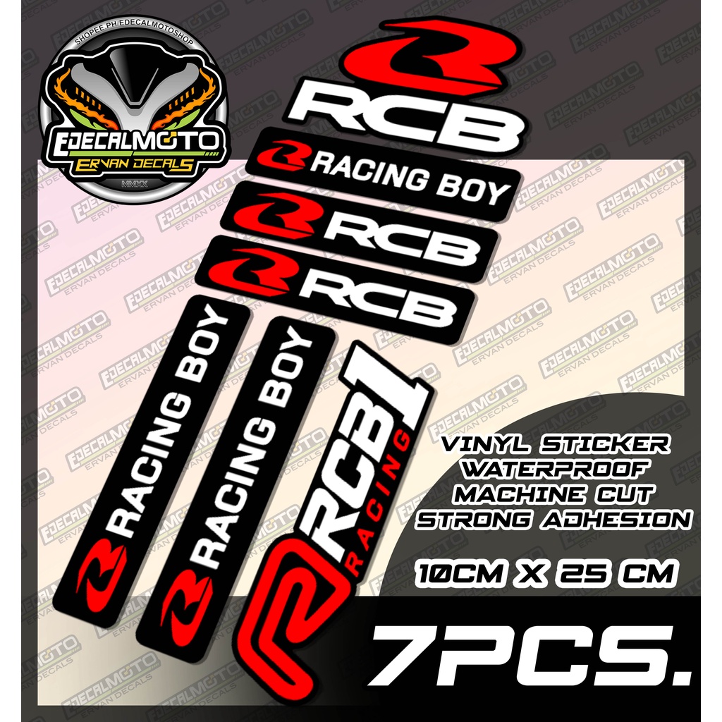 RCB RACING BOY VINYL STICKER | Shopee Malaysia