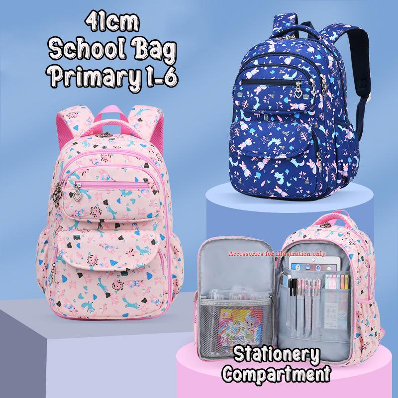 41cm Beg Sekolah Girl Beg Sekolah Unicorn Beg Sekolah Tahan Lasak Beg ...