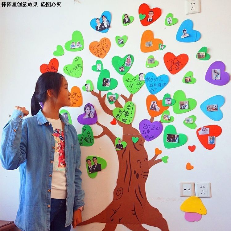 [Wish Wall Stickers] Wall Decoration Tree Wishing Tree Writing Wish ...