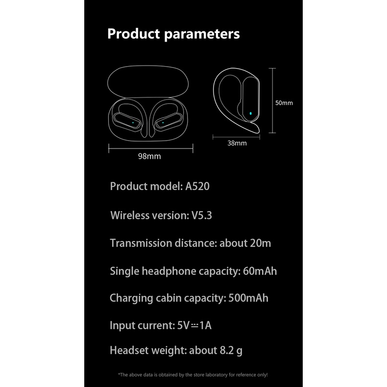 Philips TWS Bluetooth 5.0 Earphone Wireless Ear Hook Earphones Bone ...