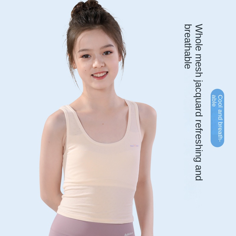 Girl's Development Period Budding Period Girl's Underwear Bra Wireless ...